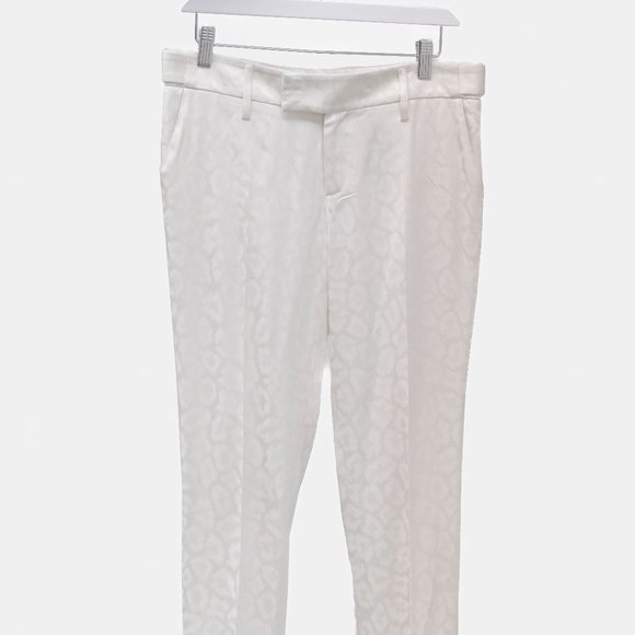 Smythe | Pants & Jumpsuits | Smythe Ivory Tonal Leopard Pattern ...